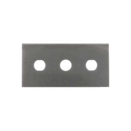 W&H Square End Ceramic Coated Stainless Steel Three Hole Blade, 200/Box